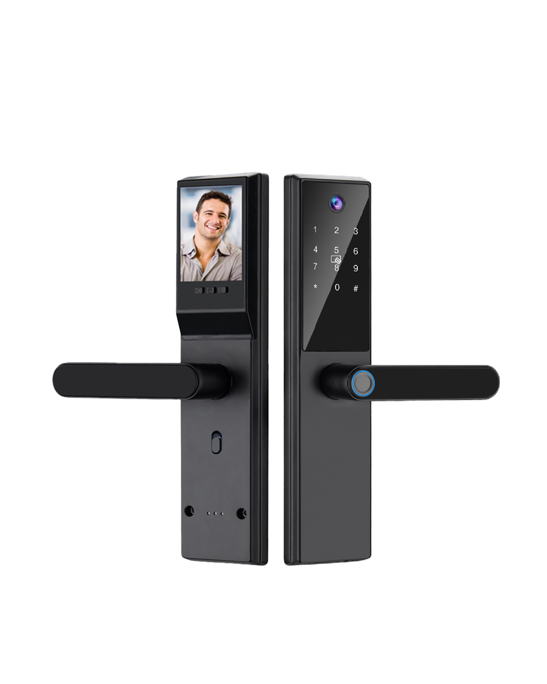 SL02-8 قفل باب ذكي مع كاميرا وشاشة - كن ذكياً - Be Smart